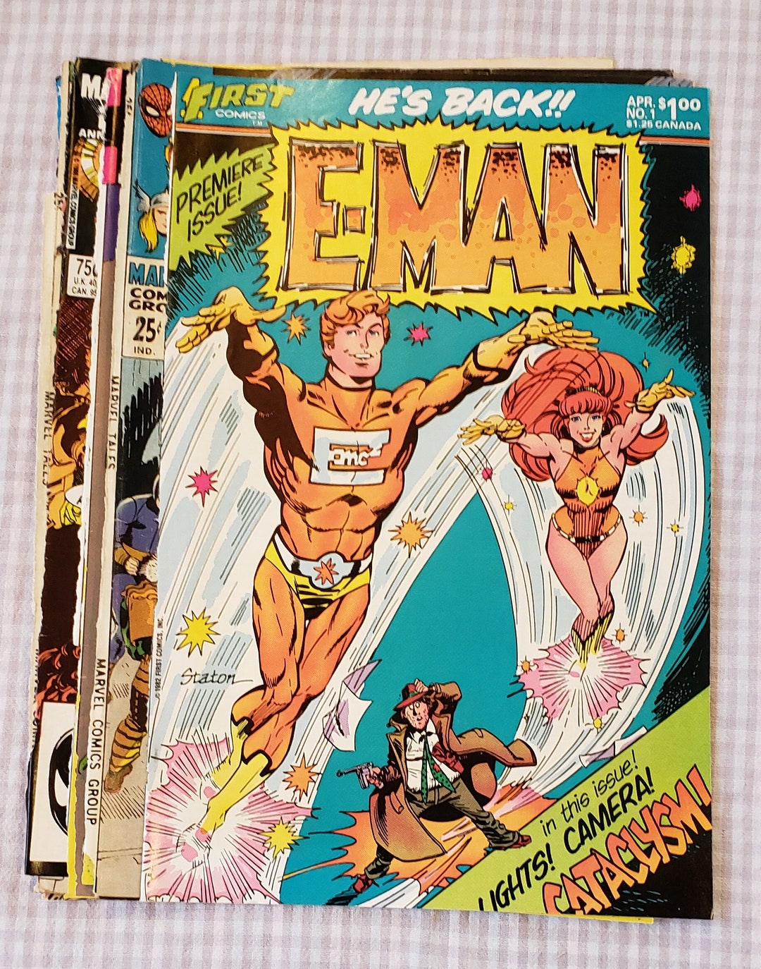 Vintage Comic Book Covers Sci-fi Super Hero Comic Covers for Crafts ...