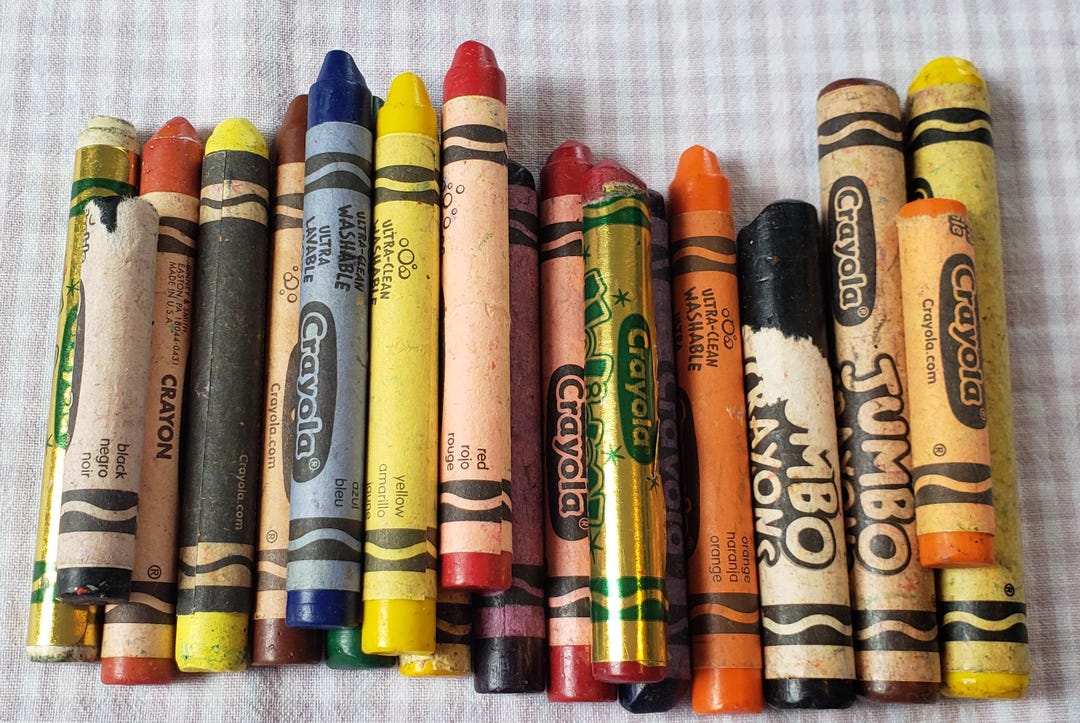Jumbo Crayons Lot All Crayola All Colors - Colored Crayons - Vintage ...
