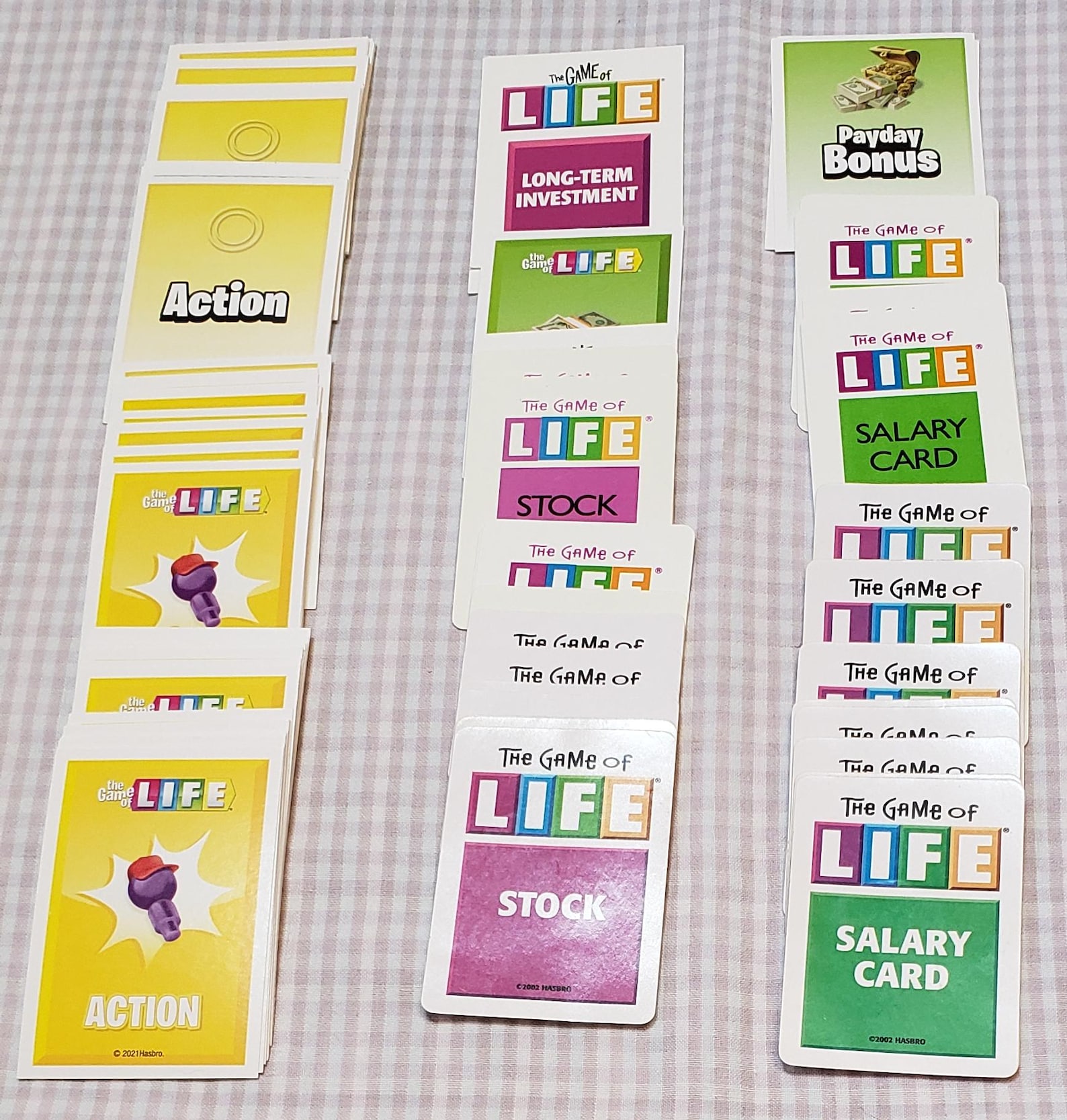 Game of Life Cards Assorted Lot - Card Game of Life - Game Pieces ...