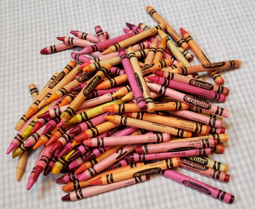 Bulk Crayon Lot 1 Pound All Crayola - Red Yellow Pink Orange Crayons ...