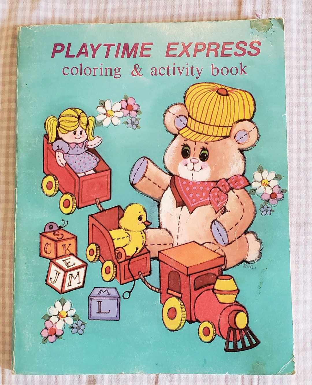 Vintage Coloring Book Unused - Playtime Express Coloring and Activity ...