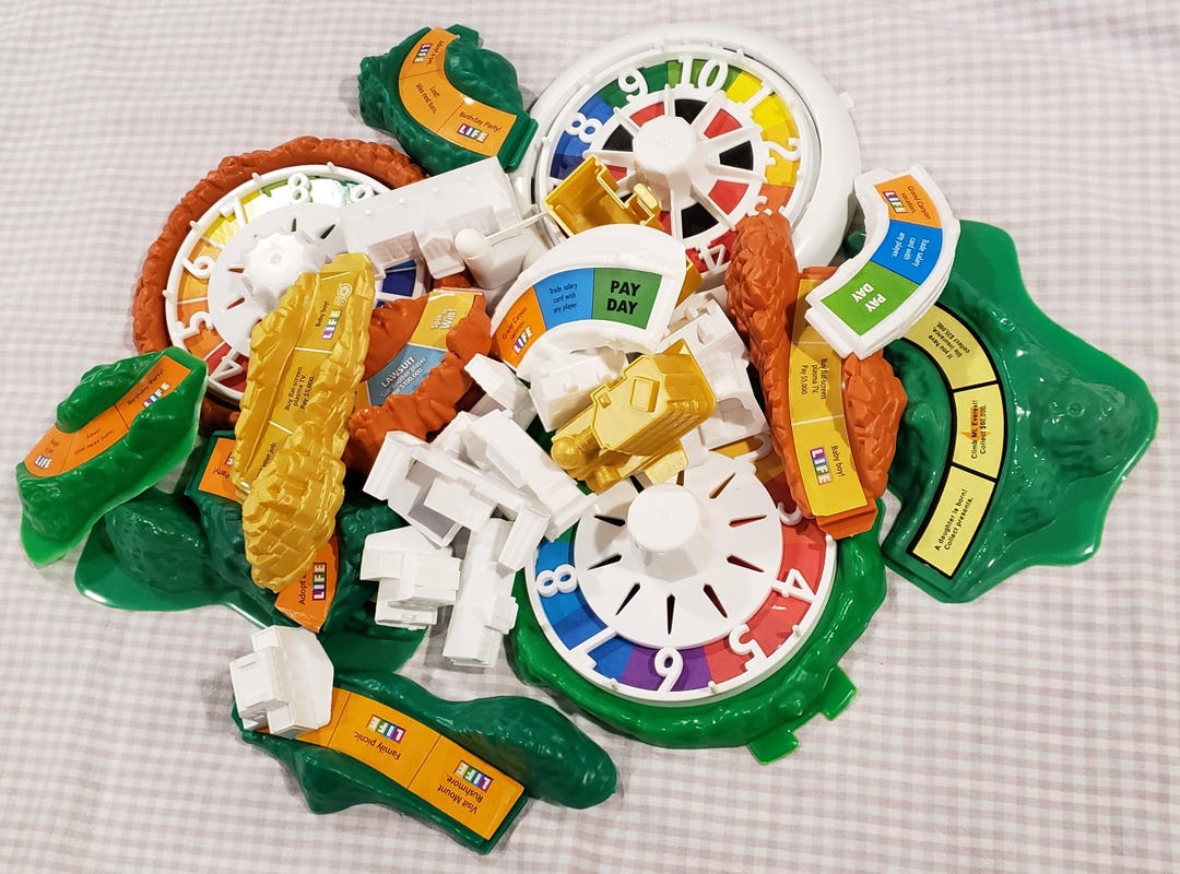 Life Game Board Pieces Spinners - Game of Life Buildings Spinners ...