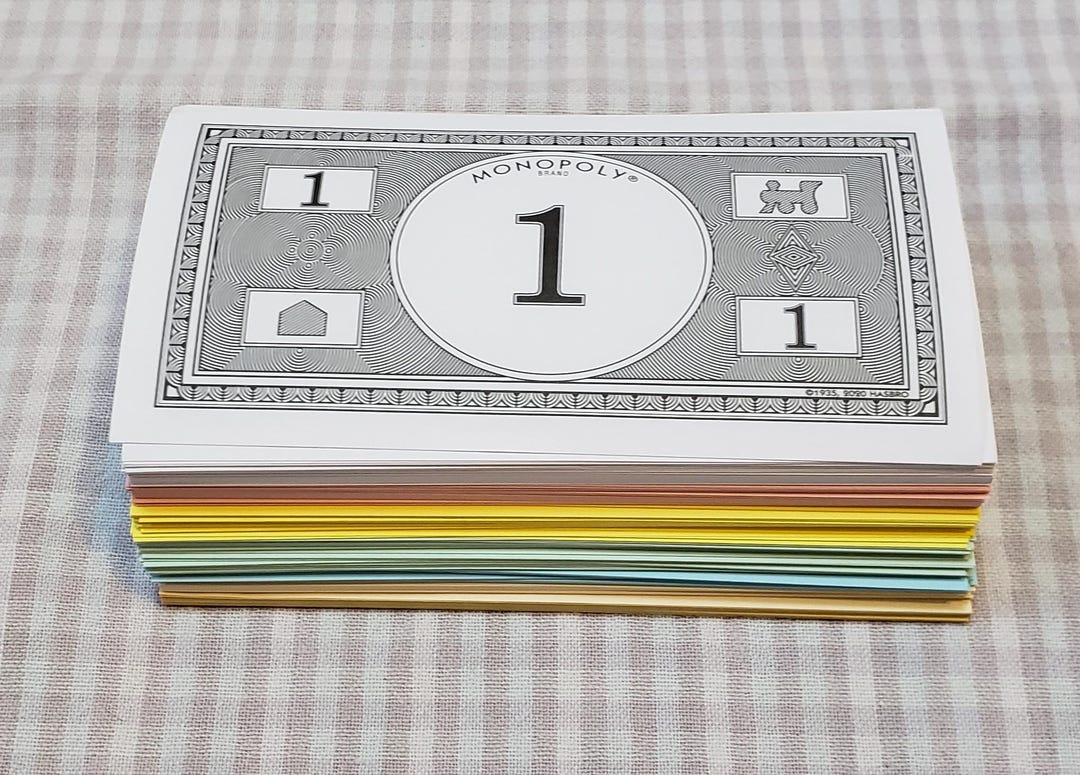 Monopoly Money 1980s Edition Retro Game - Monopoly Game - Monopoly Game ...