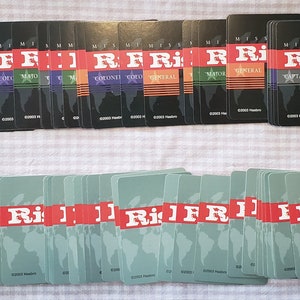 Vintage Risk Cards - Risk Game Card Set - Vintage Game Cards - Game ...