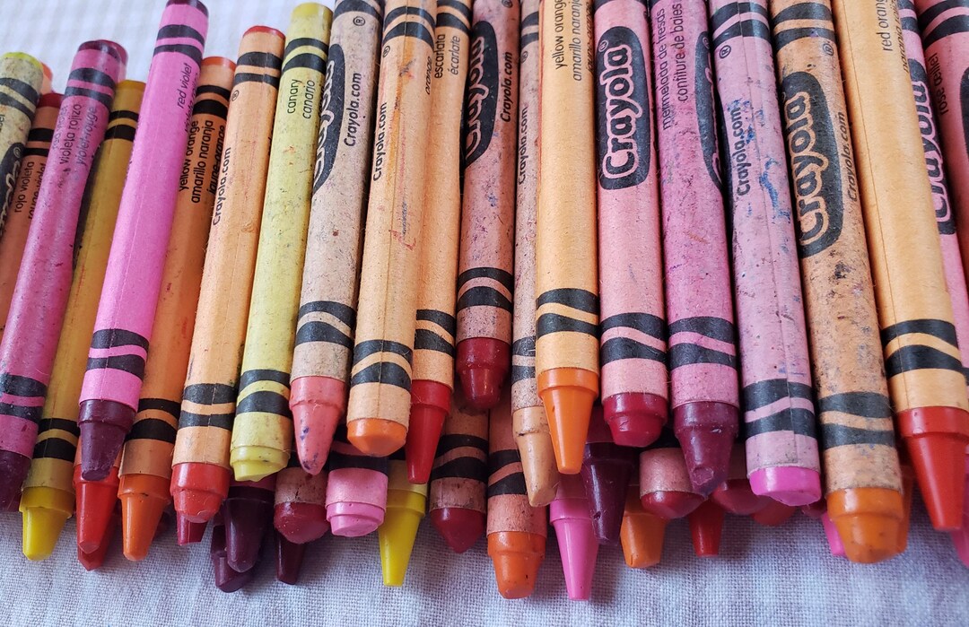 Bulk Crayon Lot 1 Pound All Crayola - Red Yellow Pink Orange Crayons ...