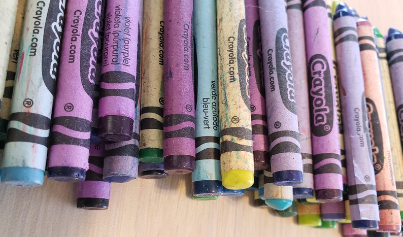 Crayons for Crafts Melting Whole and Broken Crayons Bulk Crayon Lot 1 ...