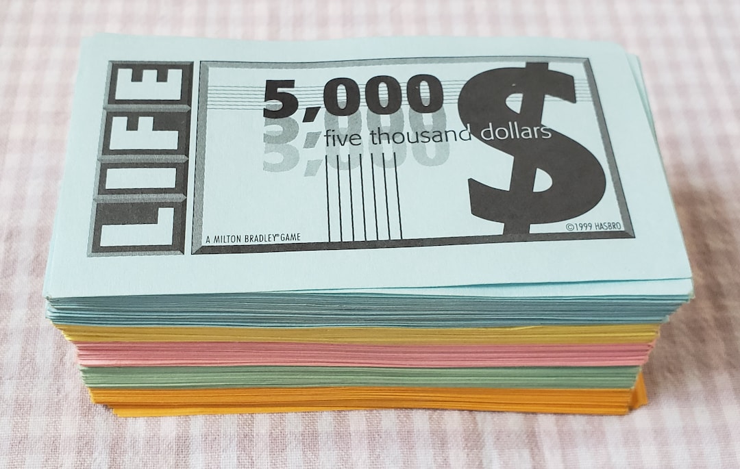 Lot of Game of Life Money - Life Game Money Notes - Play Money ...