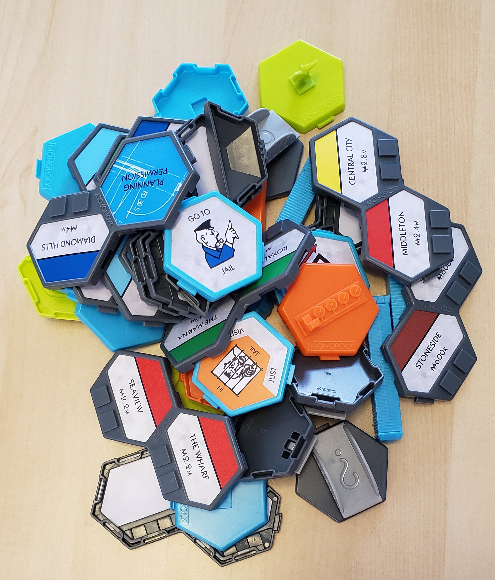 Monopoly U-Build Edition Track Tiles Monopoly Game Pieces | Etsy