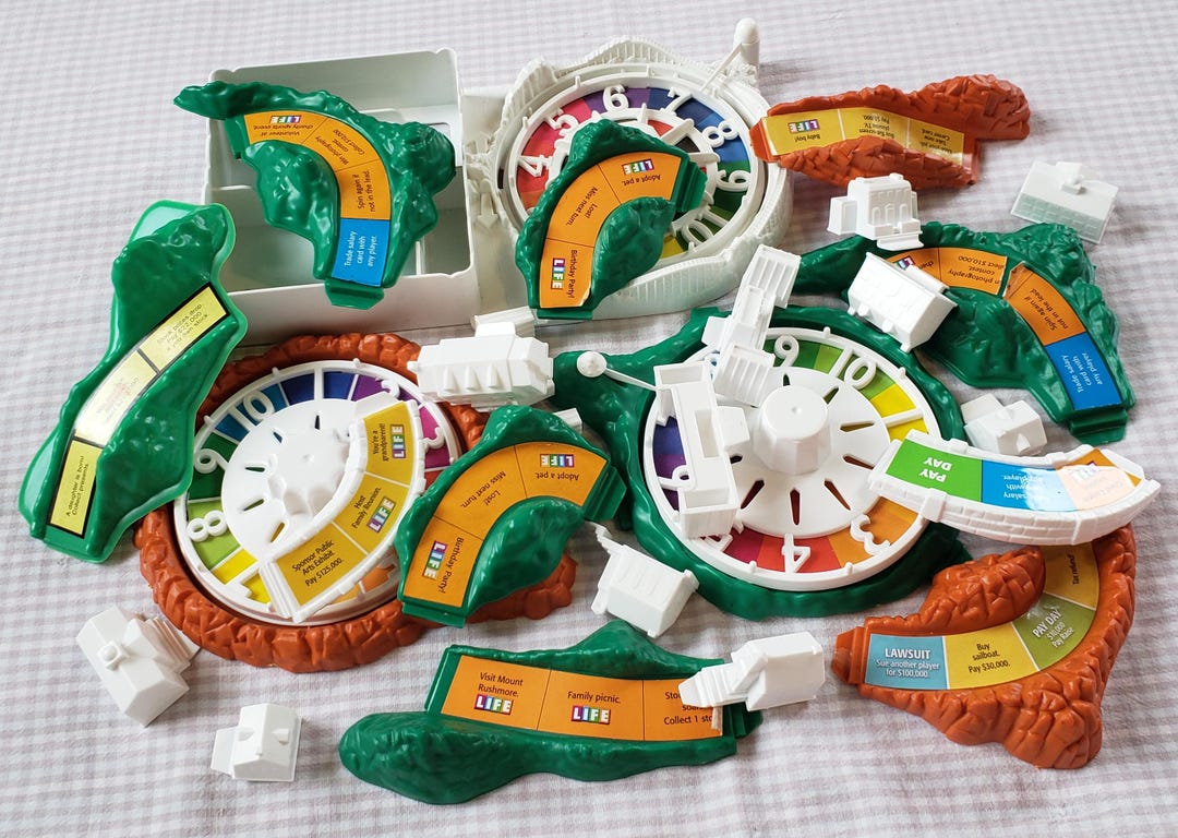 Life Game Board Pieces Spinners - Game of Life Buildings Spinners ...
