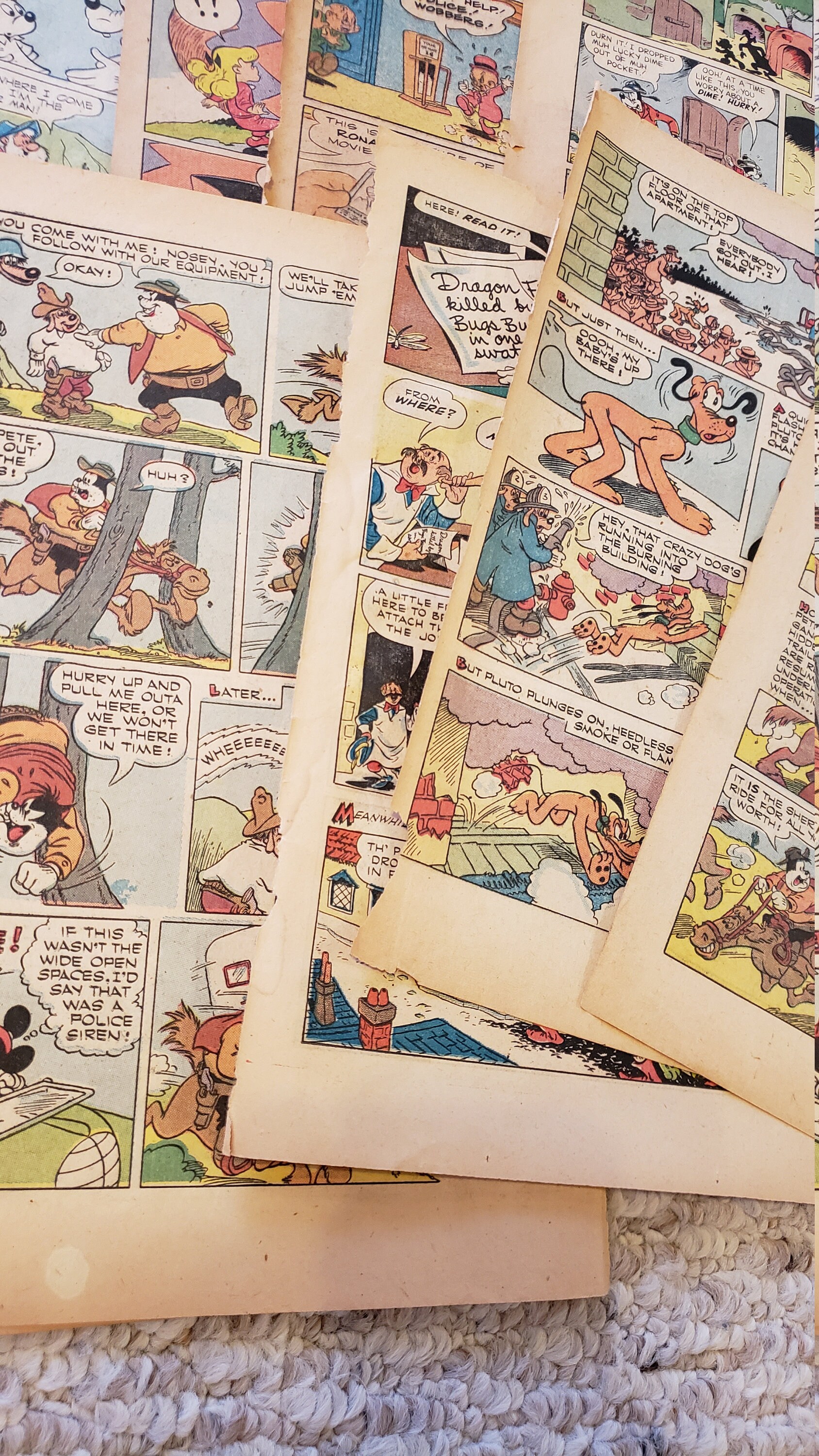 Vintage Comic Book Pages Cartoon Comic Pages for Repurposing | Etsy