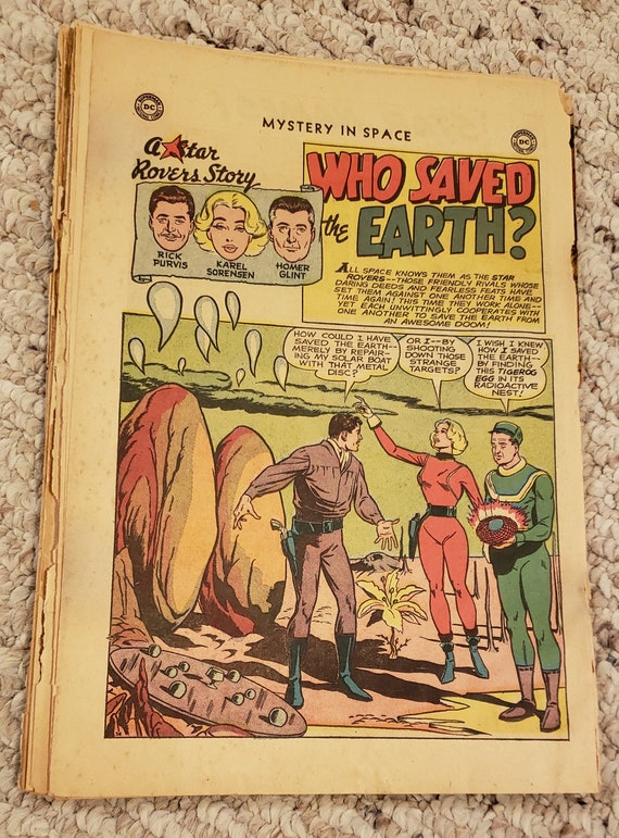 Vintage Comic Book Pages Sci-fi & Adventure Comic Pages for | Etsy
