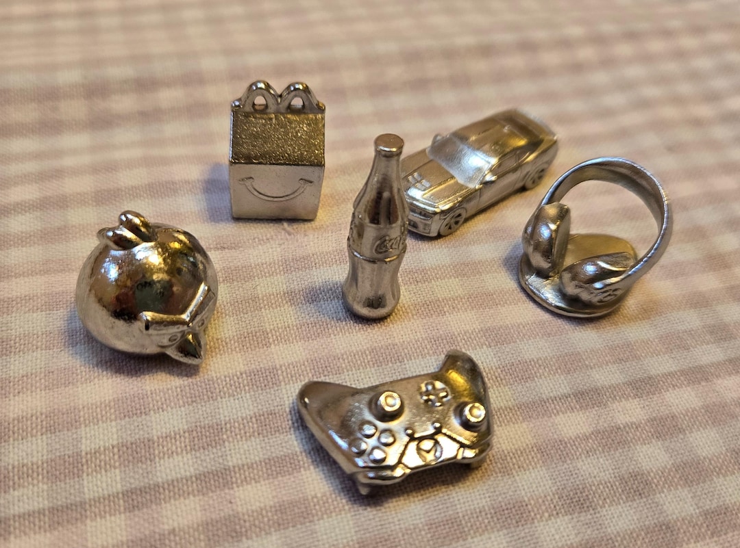 6 Monopoly Empire Game Tokens Monopoly Game Tokens Game Pieces Metal ...