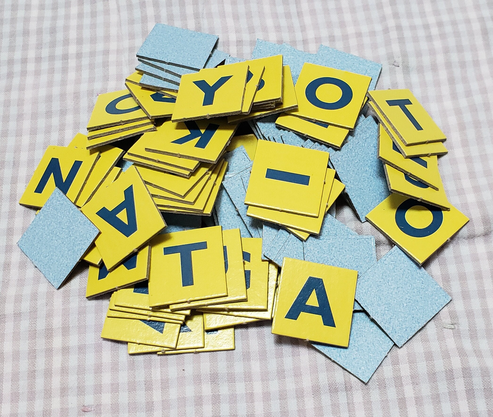 101 Vintage Scrabble Junior Tiles Vintage Cardboard Letter - Etsy