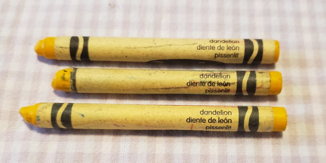 3 Dandelion Crayola Crayons Retired Crayola Crayon Color Dandelion ...