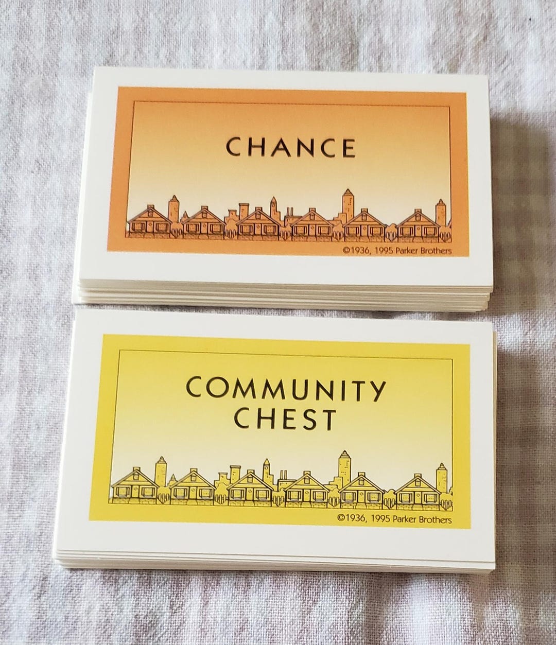 Vintage Monopoly Chance and Community Chest Cards - Vintage Deluxe ...