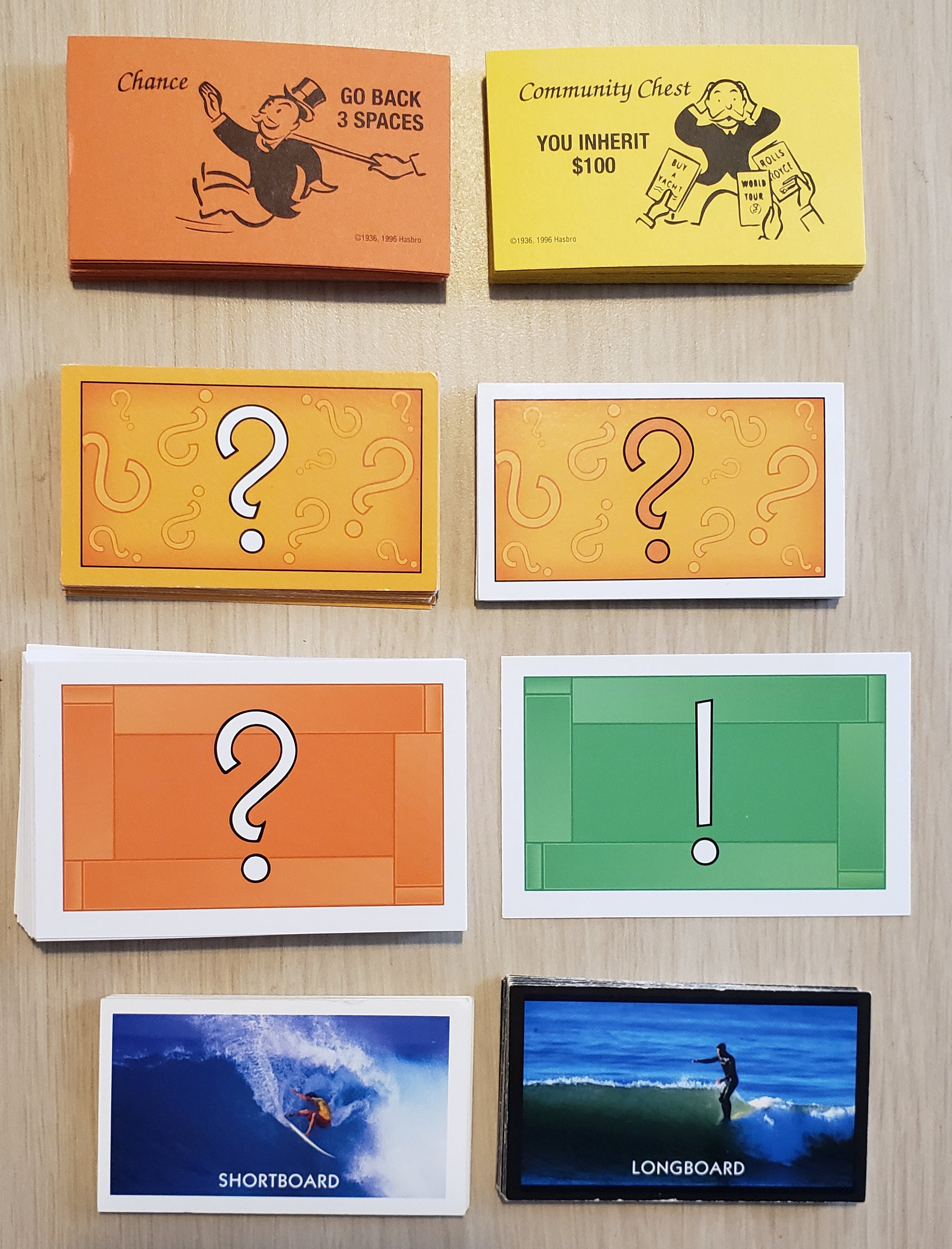 Monopoly Chance Cards Back