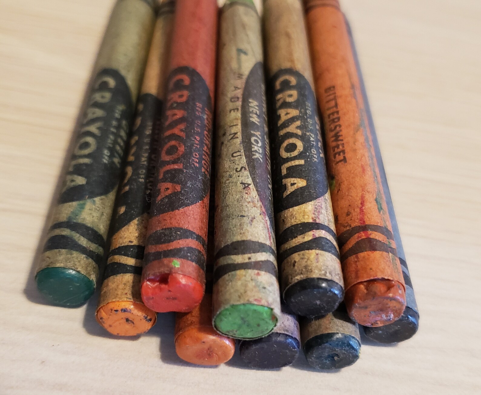 10 Vintage Crayola Crayons Mid-century Crayons Crayola - Etsy