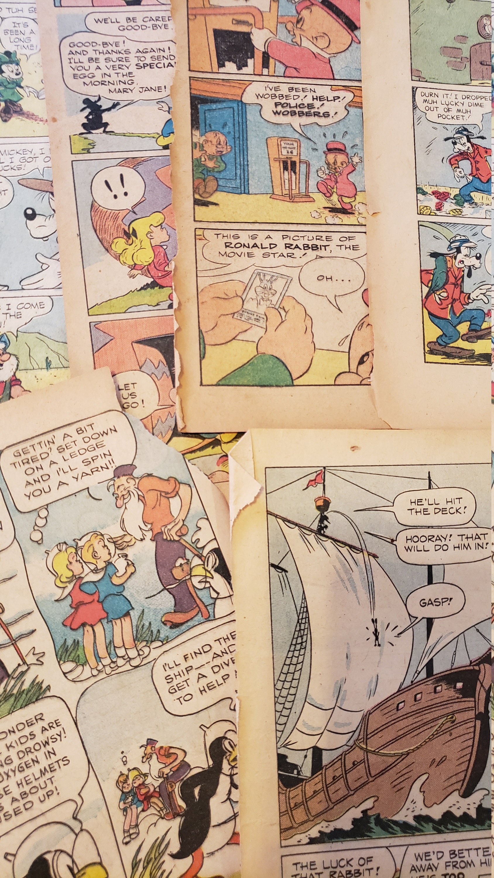 Vintage Comic Book Pages Cartoon Comic Pages for Repurposing | Etsy