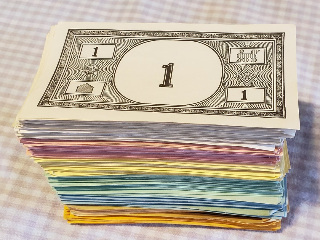 Lot of Vintage Monopoly Money - Monopoly Game Money Notes - Vintage ...