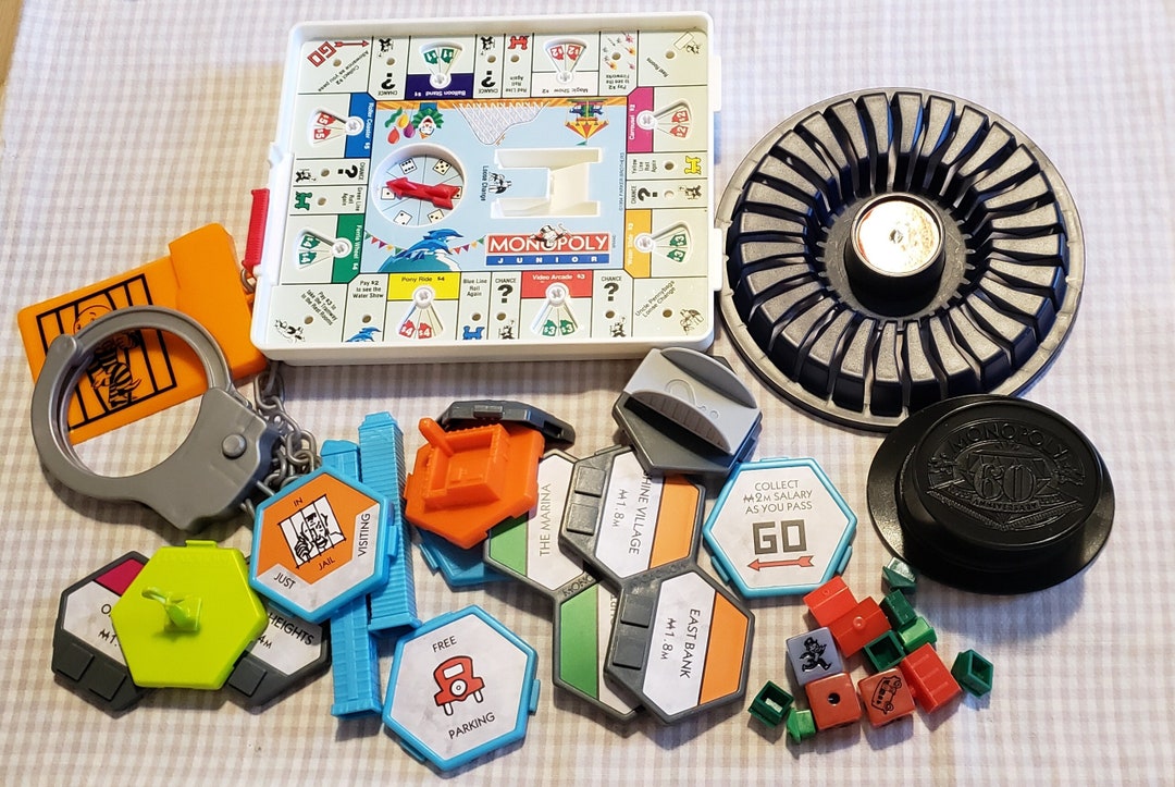 Monopoly Game Parts Pieces - Monopoly Bulk Lot Assorted Game Pieces ...
