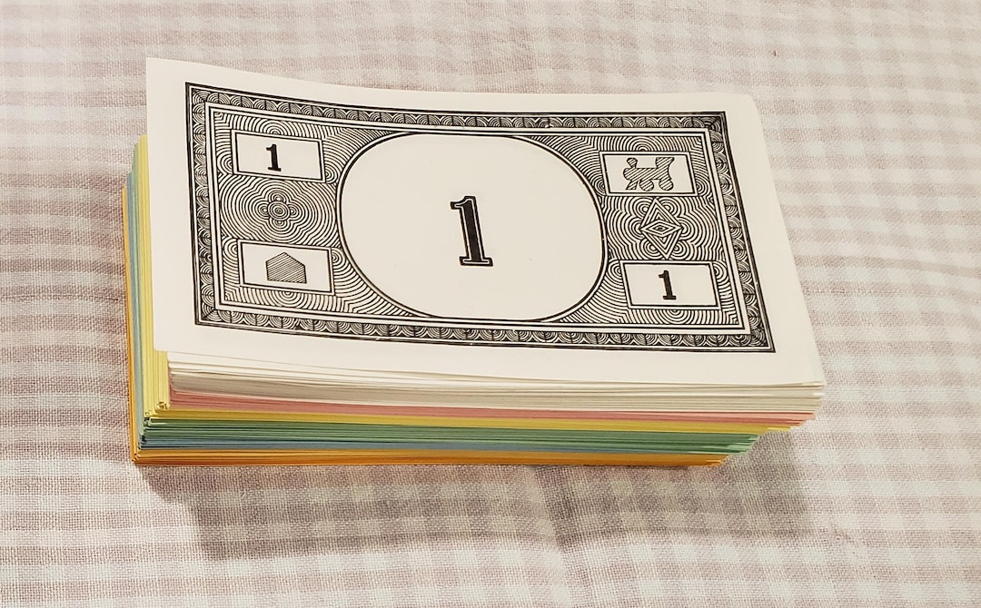 Vintage Monopoly Money - Monopoly Game Money Notes - Vintage Play Money ...