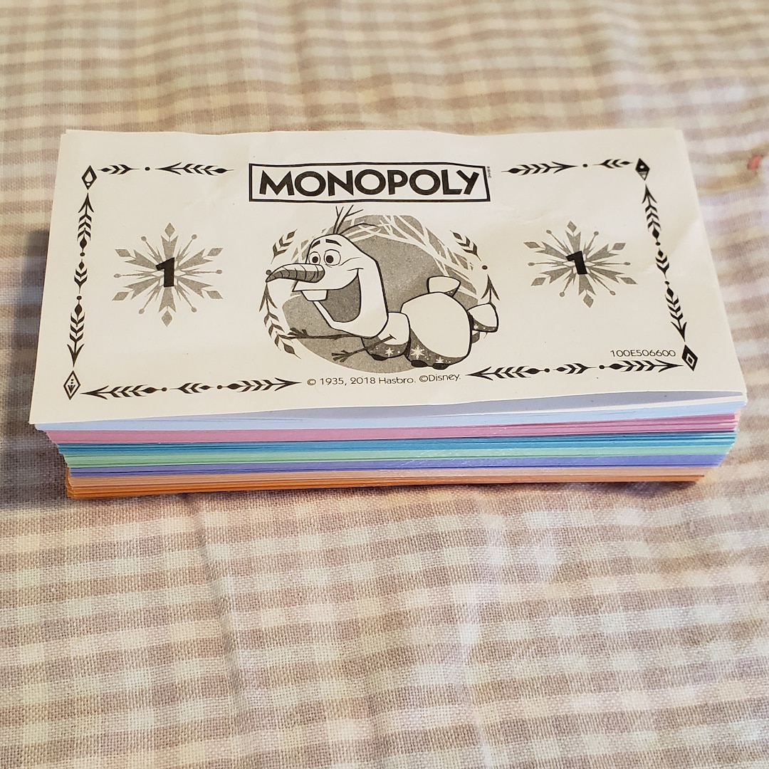 Frozen II Monopoly Money Disney Monopoly Frozen Monopoly - Etsy
