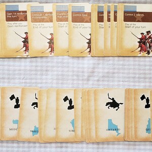 Vintage Risk Cards - Risk Game Card Set - Vintage Game Cards - Game ...