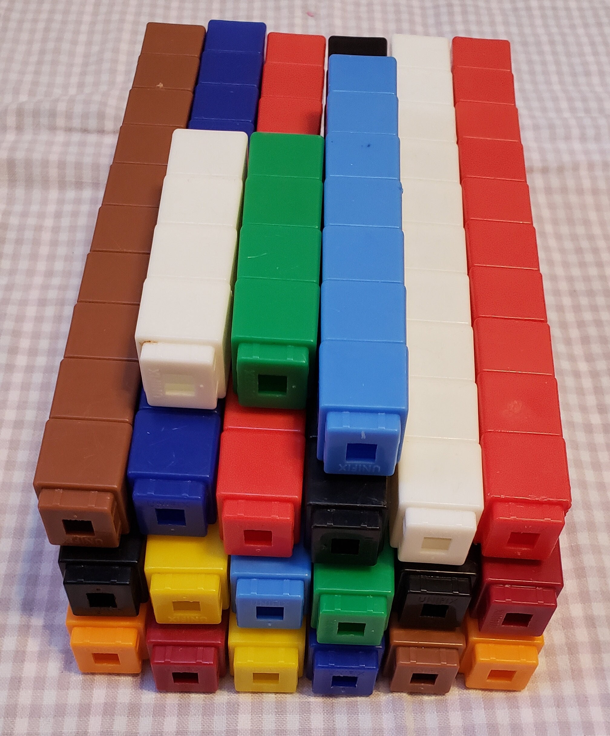 Vintage Unifix Cubes 195 Unifix Counting Cubes Vintage Math Cubes ...