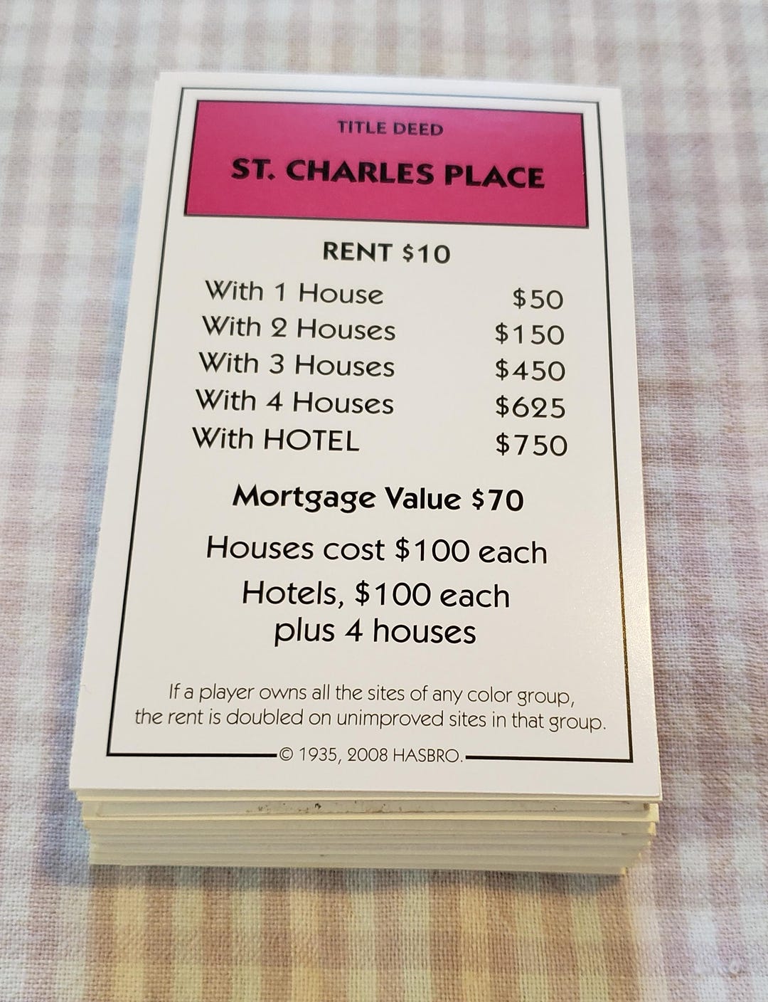 Monopoly Property Cards HUGE Lot Multiple Games - Title Deed Cards for ...