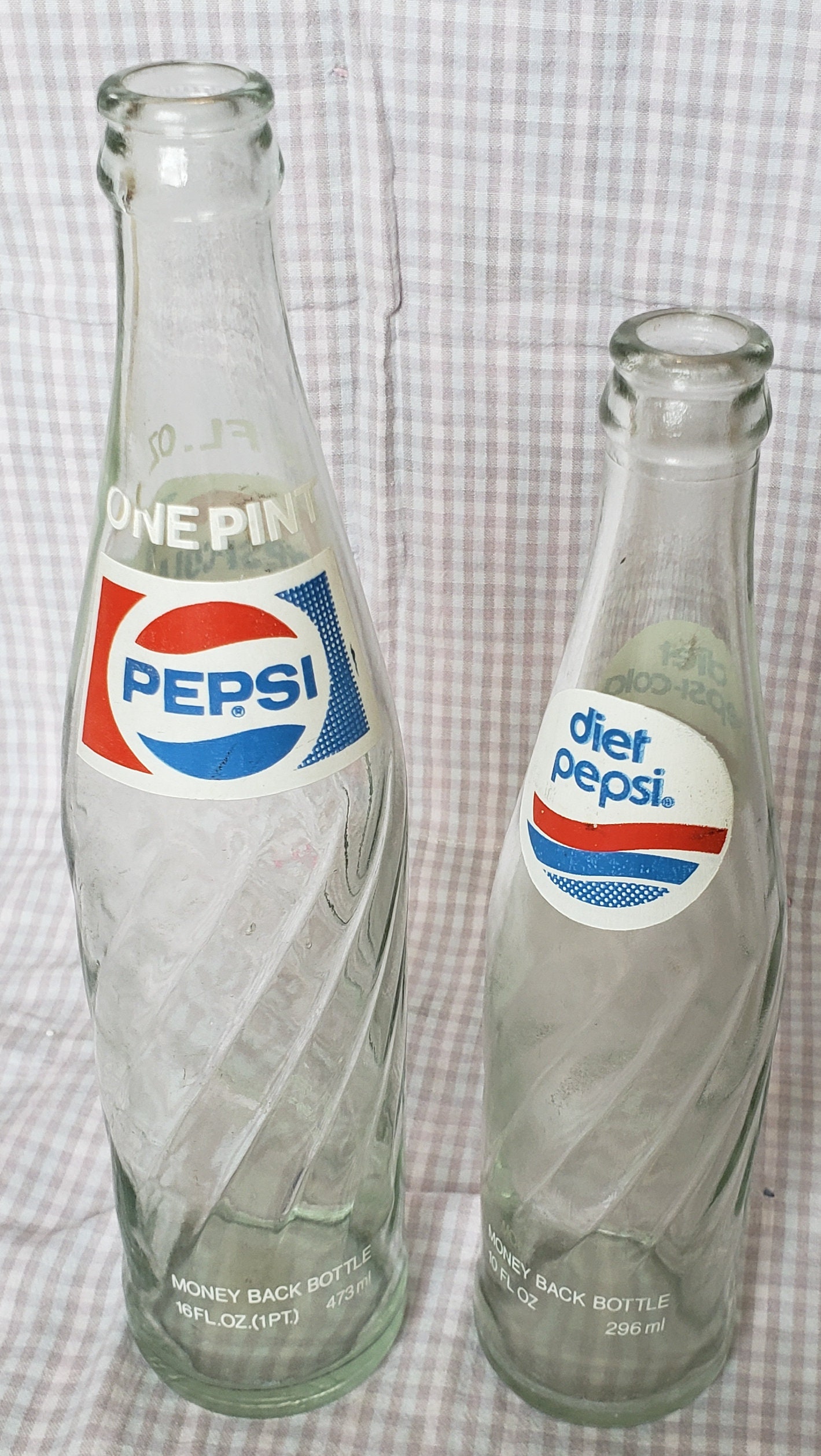 2 Vintage Pepsi Bottles Vintage Diet Pepsi Vintage - Etsy