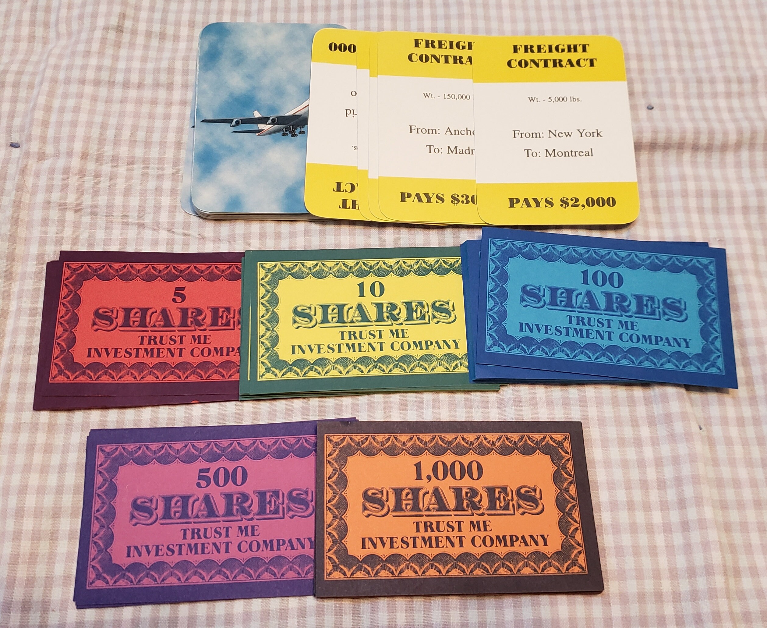 Vintage Game Cards Assorted Board Game Cards Replacement Game Pieces ...
