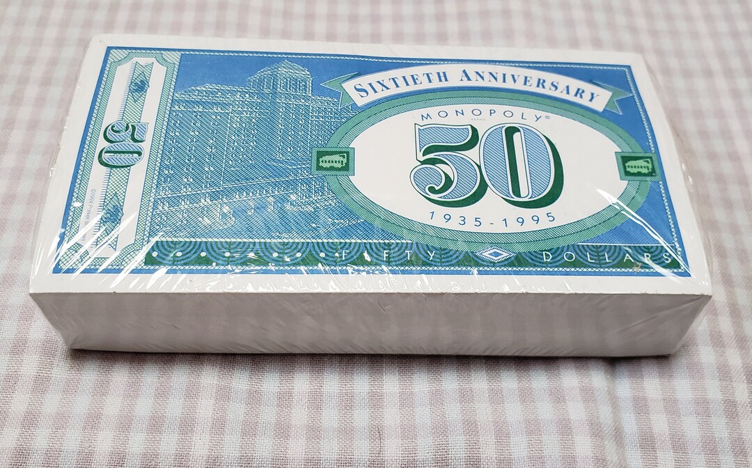 Monopoly Money 60th Anniversary Edition Sealed Vintage Monopoly Game ...