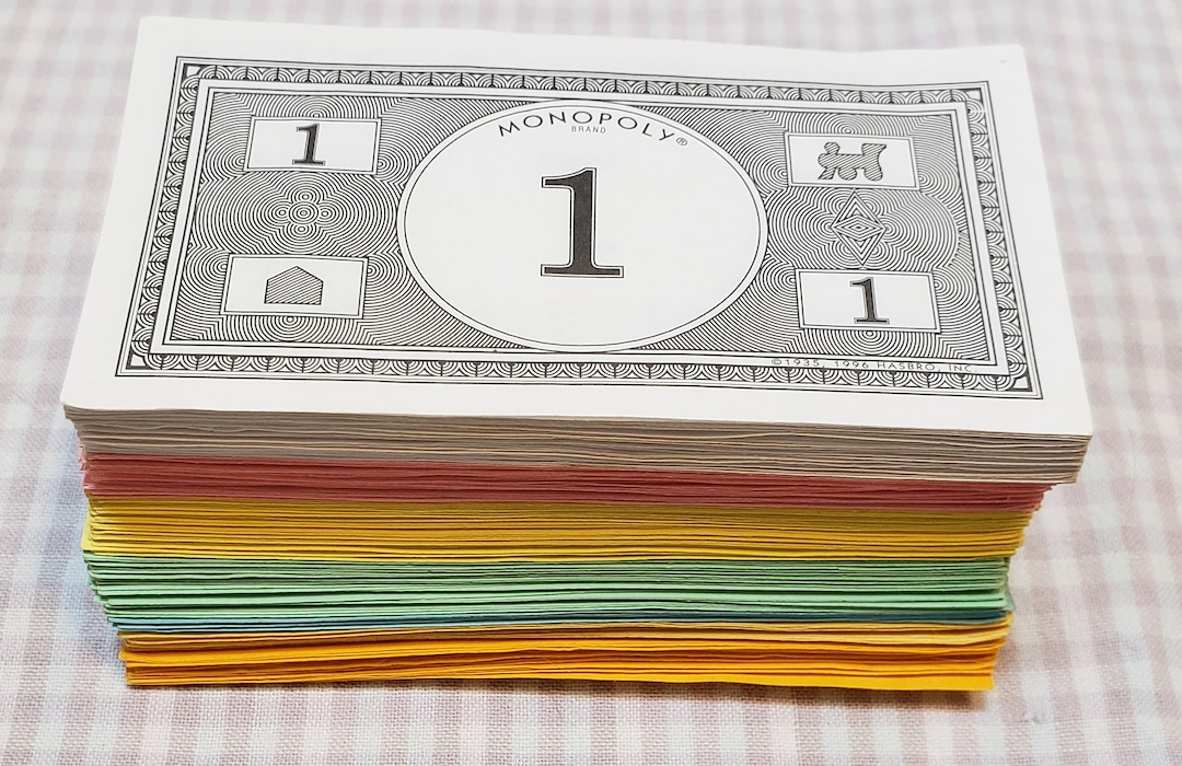 Vintage Monopoly Money Monopoly Game Money Notes Vintage Play Money ...