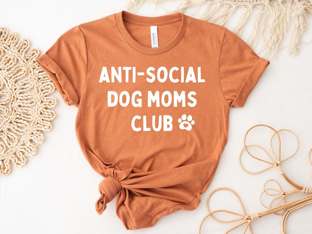 Anti Social Dog Moms Club SVG, Cute Dog Svg, Dog Mom PNG, Dog Lover Svg ...