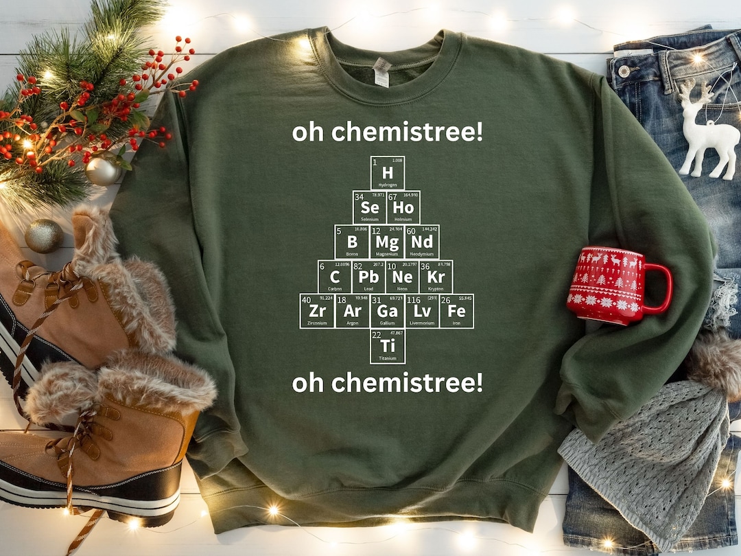 Oh Chemistree SVG, Funny Christmas Shirt Svg, Chemistry Christmas Shirt ...
