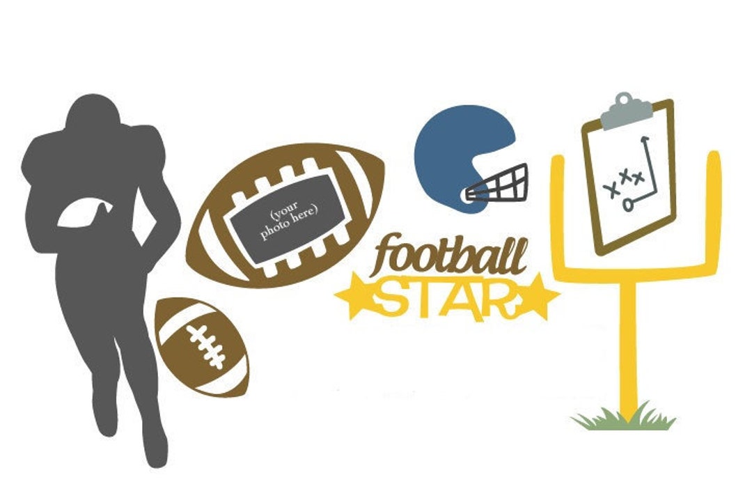 Football Vector Art SVG Files - Etsy