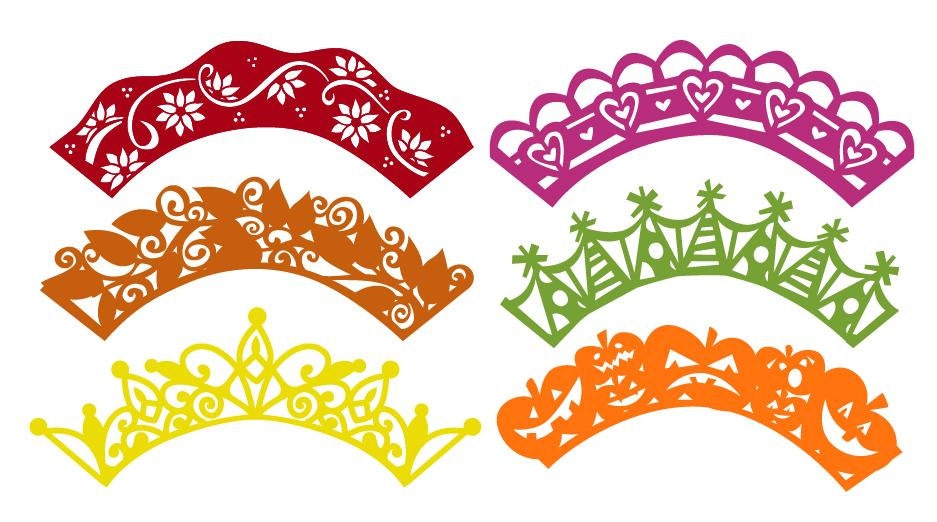 Cupcake Wrappers Vector Art SVG Files Set #2 (with Commercial License ...