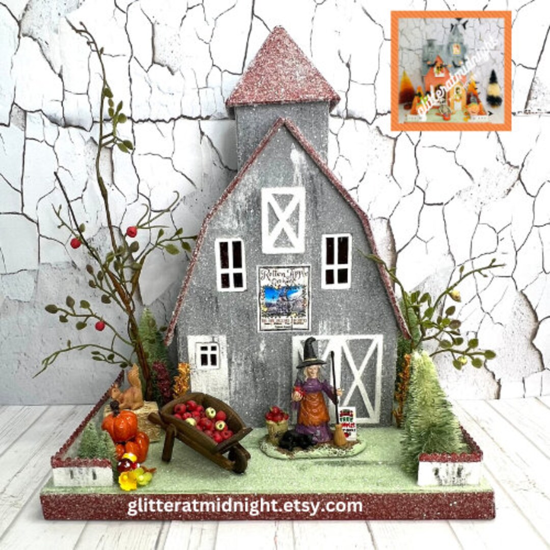 Halloween Putz Witches Apple Orchard Glitterhouse Grey & Barn - Etsy
