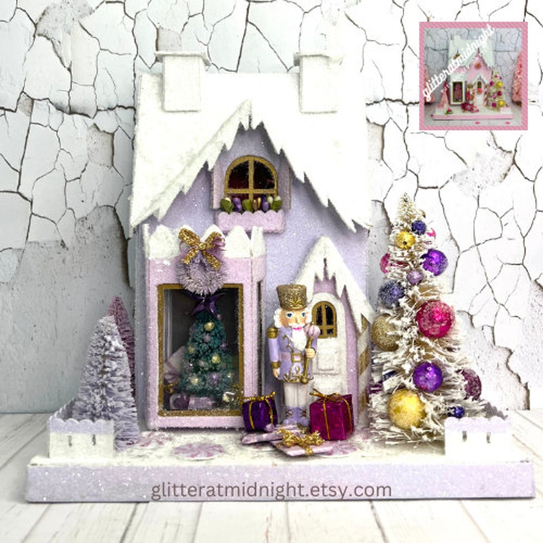 Putz House Lavender/orchid Nutcracker - Etsy