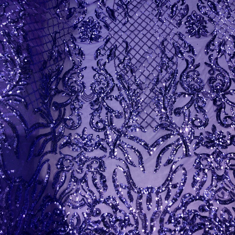 Purple Lace Fabric - Etsy