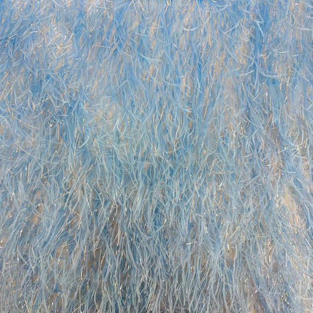 Baby Blue Metallic Faux Ostrich Feather Fabric | 54" Apparel Costume ...