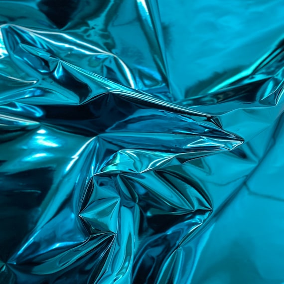 Blue Metallic Fabric