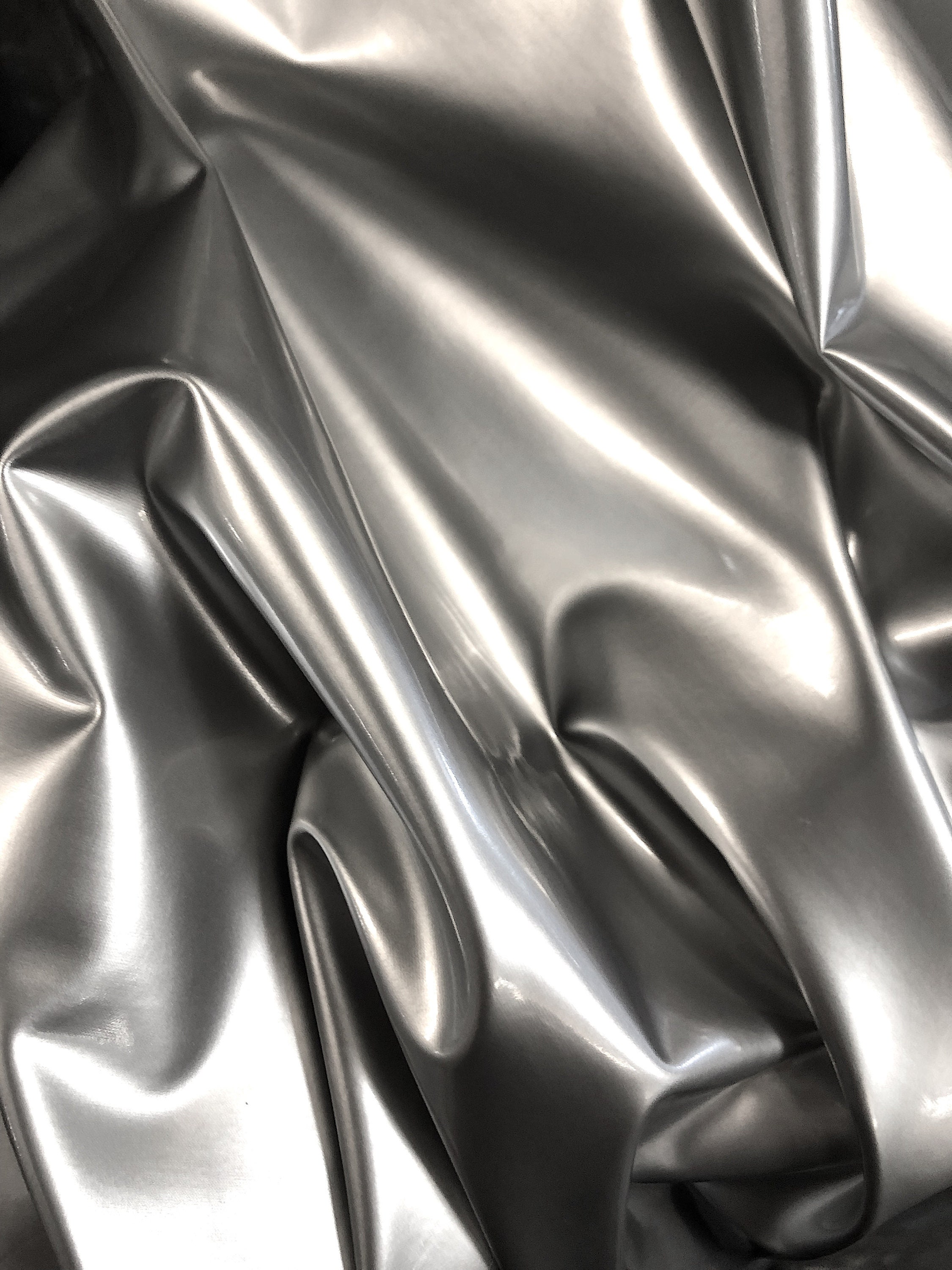 Silver Liquid Shiny Vinyl Spandex Apparel Dance Legging Fabric - Etsy
