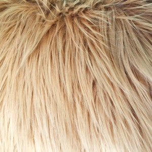 Camel Brown Luxury Long Pile Faux Shaggy Fur Fabric Sold by - Etsy
