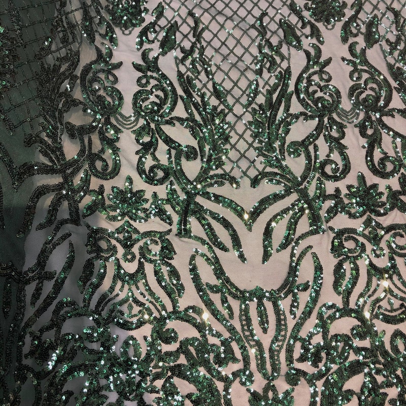Green Lace Fabric - Etsy