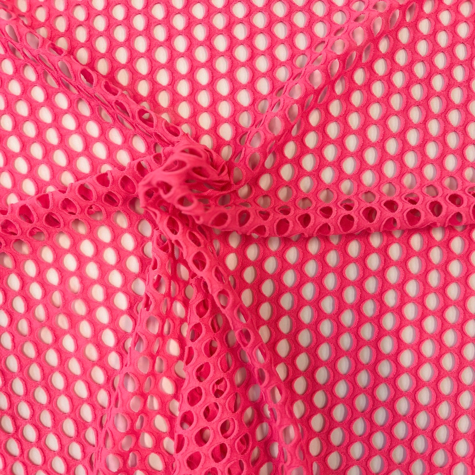 Neon Pink Crochet Fishnet Netting Spandex Apparel Costume - Etsy