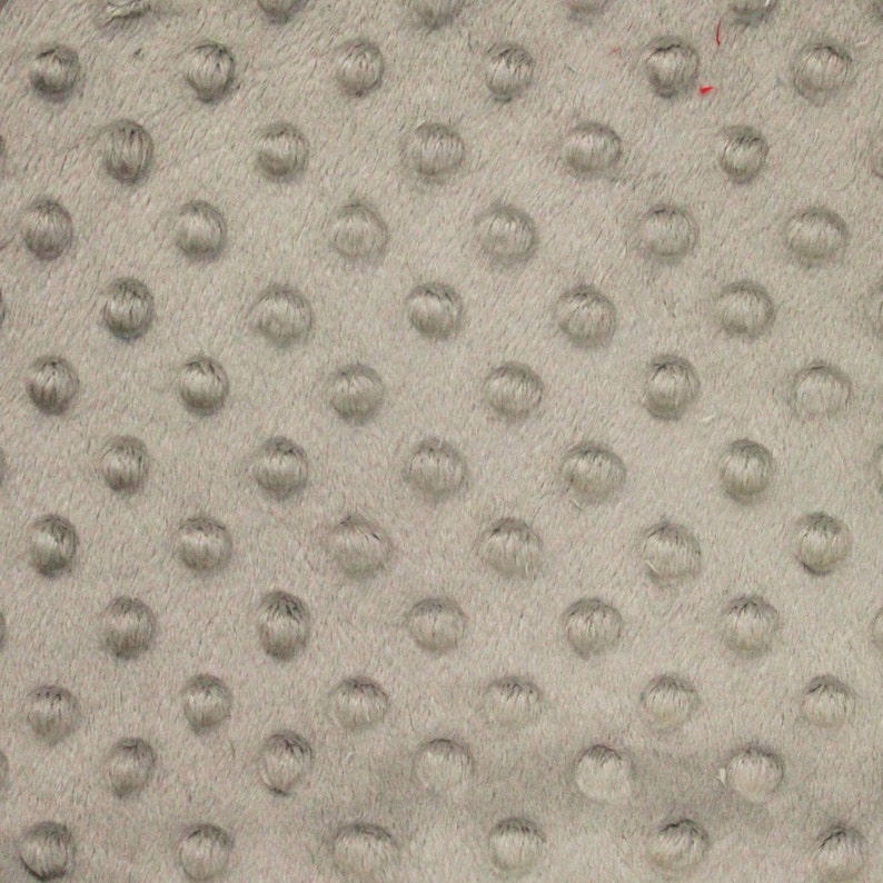 Gray Minky Dot Cuddle Fabric Sold by the Yard 58/ - Etsy