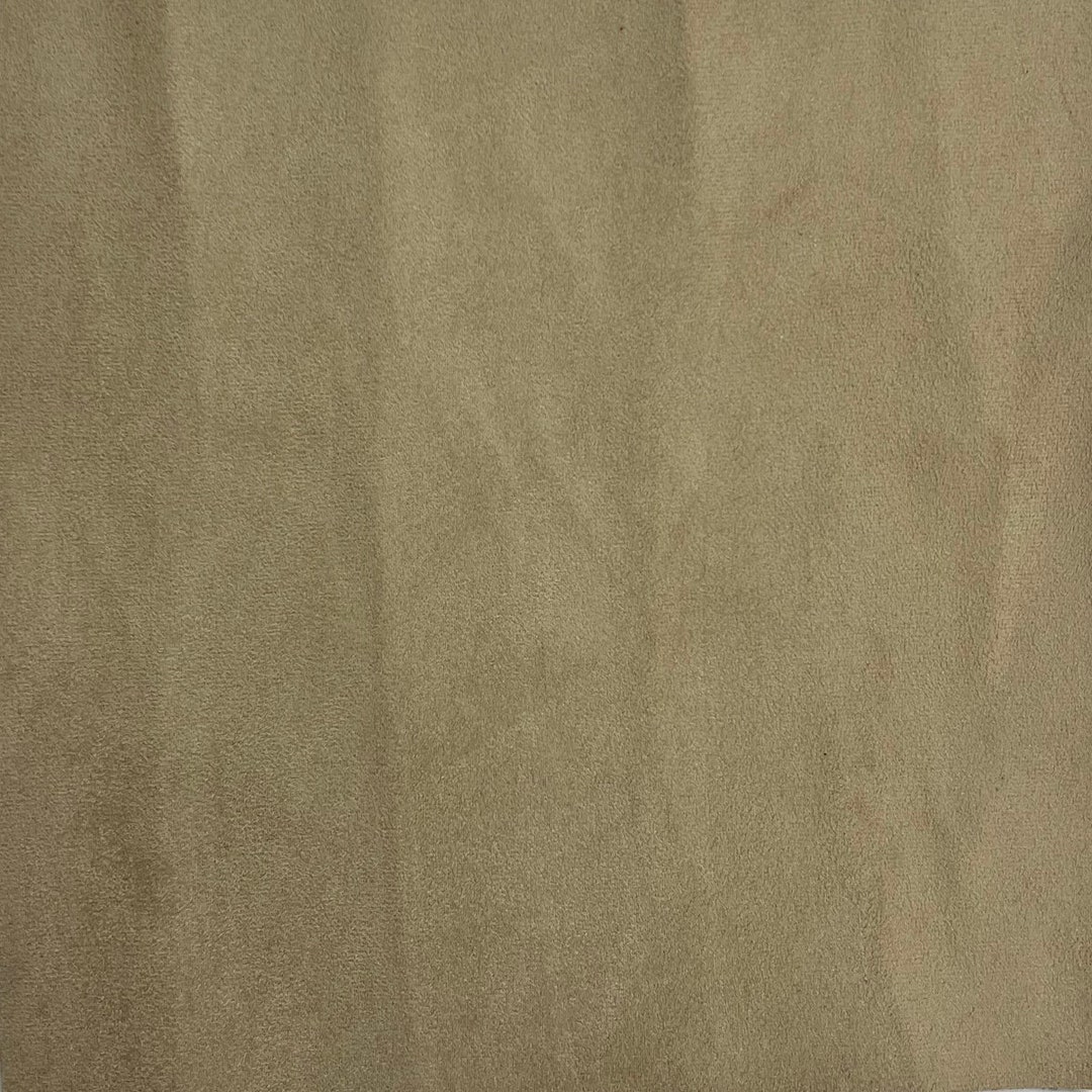 Beige Performance Faux Suede Upholstery Crafting Fabric - Sold by the ...