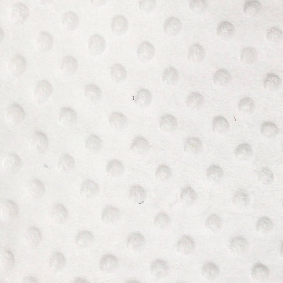 White Minky Dot Cuddle Fabric - Sold by the Yard - 58"/ 60" - Etsy
