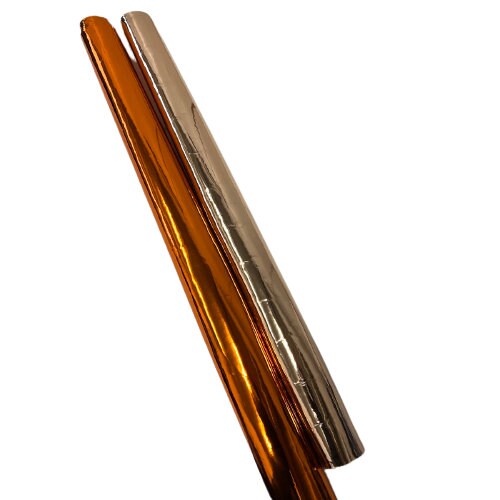 Orange Chrome Reflective Mirror Vinyl Upholstery Crafting Fabric - Sold ...